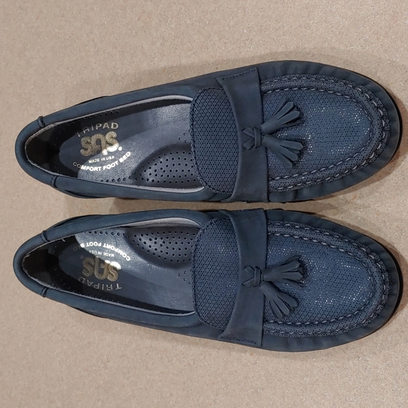 SAS | Shoes | Sas Tripad Size 5m Tassel Loafer Blue Stone In Color ...